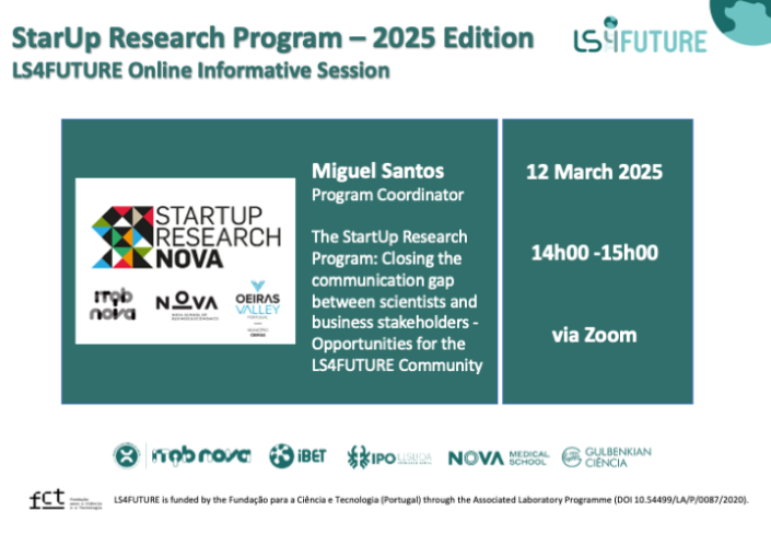 Startup Research Program – 2025 Edition – Online Informative Session ...